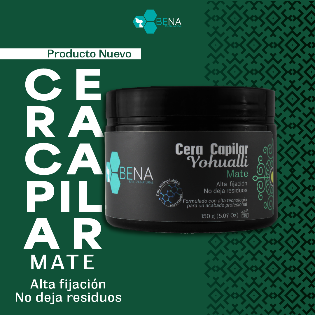 Cera Mate Yohualli Capilar (150 g) – Bena Belleza Natural